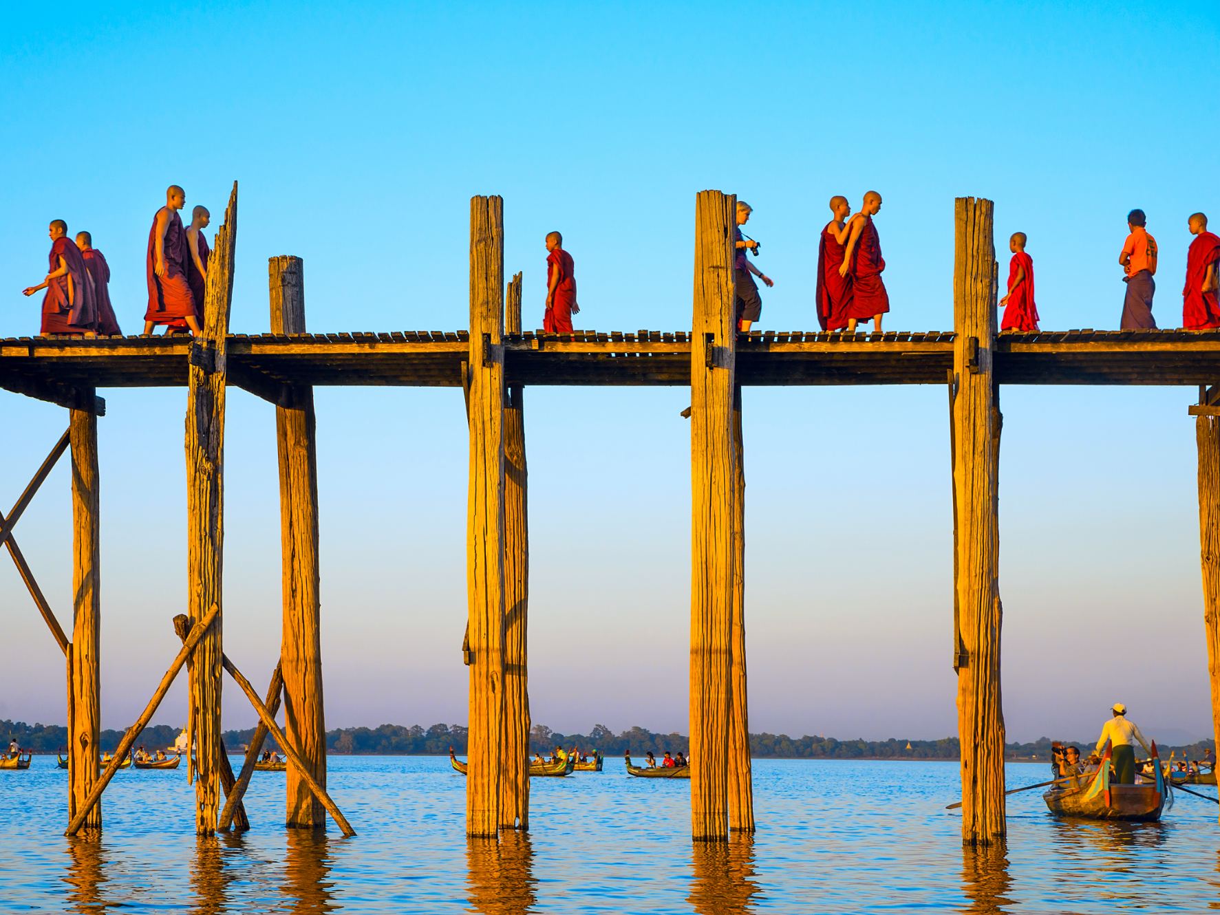U Bein Bridge in Myanmar